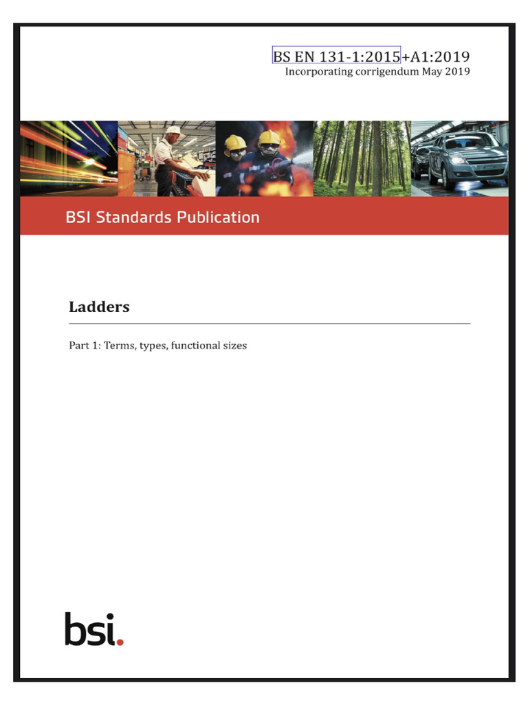 BS EN131-1 Ladders | PDF