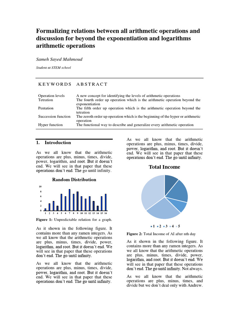 Formalizing Relations Between All Arithmetic Operations and Discussion ...