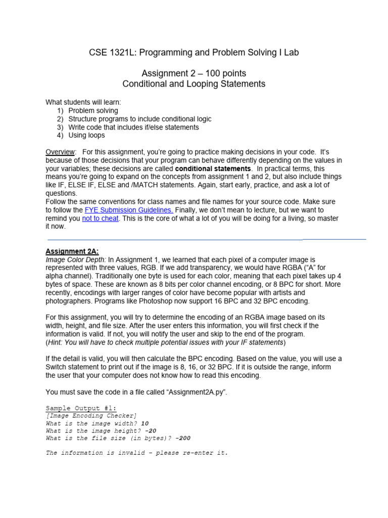 M2 - Assignment 2 SU24v1.0 | PDF | Computer Science | Computing