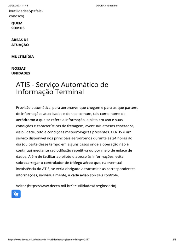 ATIS_Definição | PDF