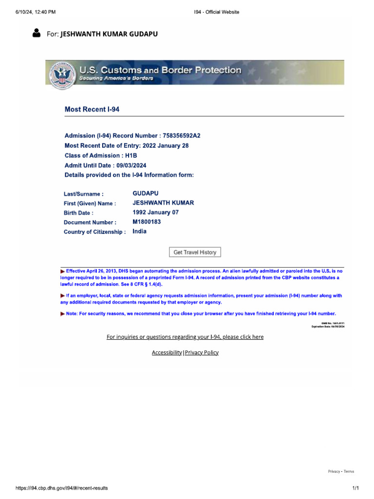 Jeshwanth Kumar Gudapu I94 | PDF