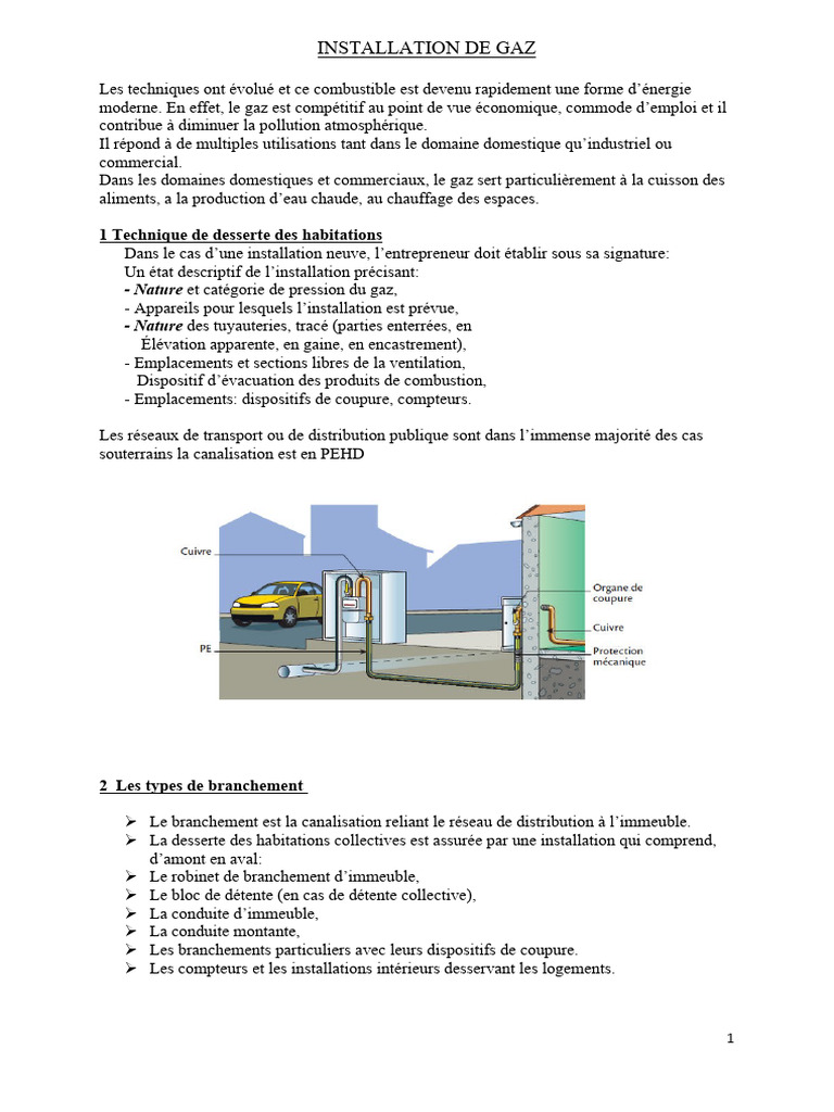 Installation de Gaz : Guide Complet | PDF | Technologie et ingénierie