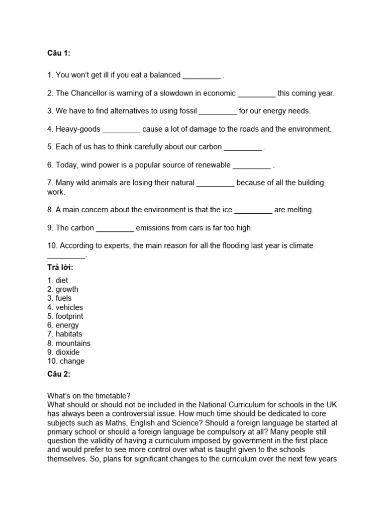 K Năng T NG H P 6 - Bài KT2 | PDF | Curriculum