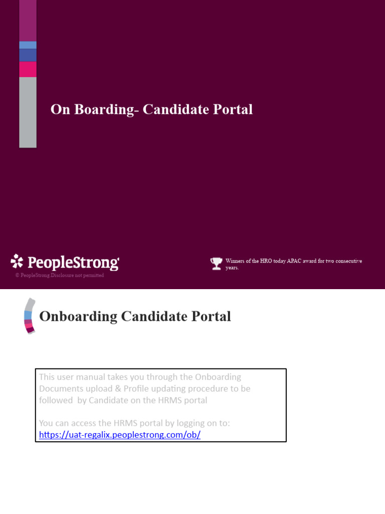 Candidate Portal Manual-Onboarding - Prejoining | PDF | Login | Software