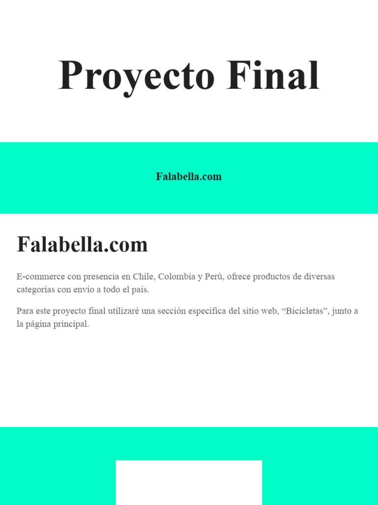 Proyecto Final - Ejemplo | PDF | Sitios web | Red mundial