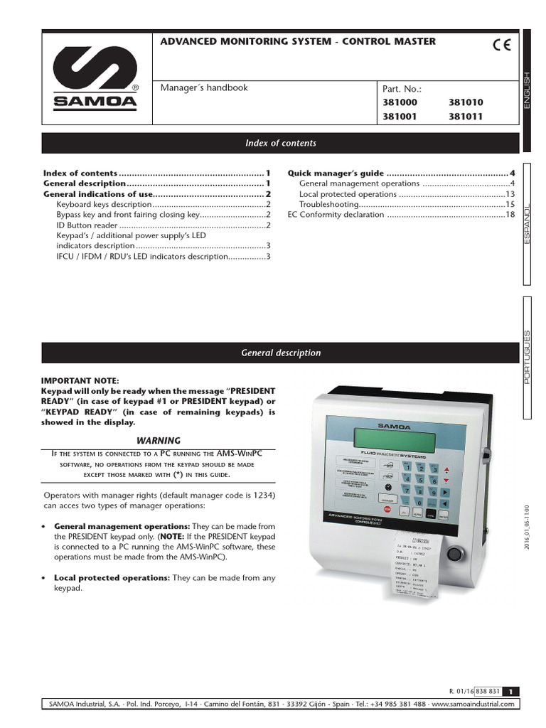 Control Master | PDF | Menu (Computing) | Computer Keyboard