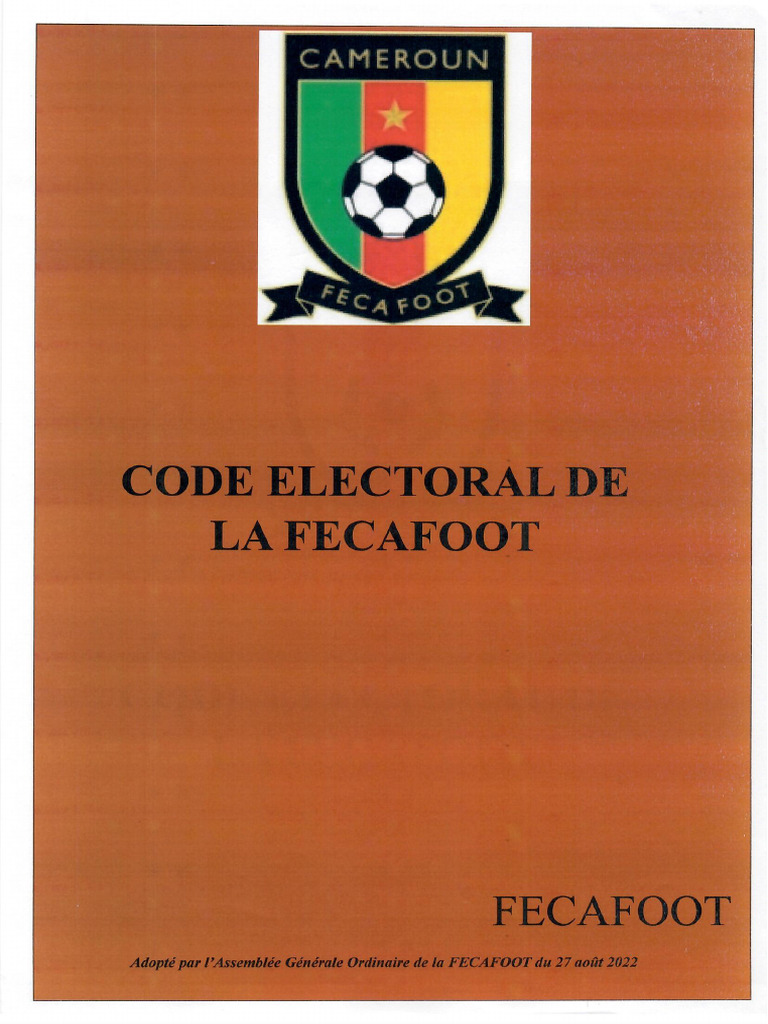 Code Electoral Revise Du 27 Aout 2022 | PDF