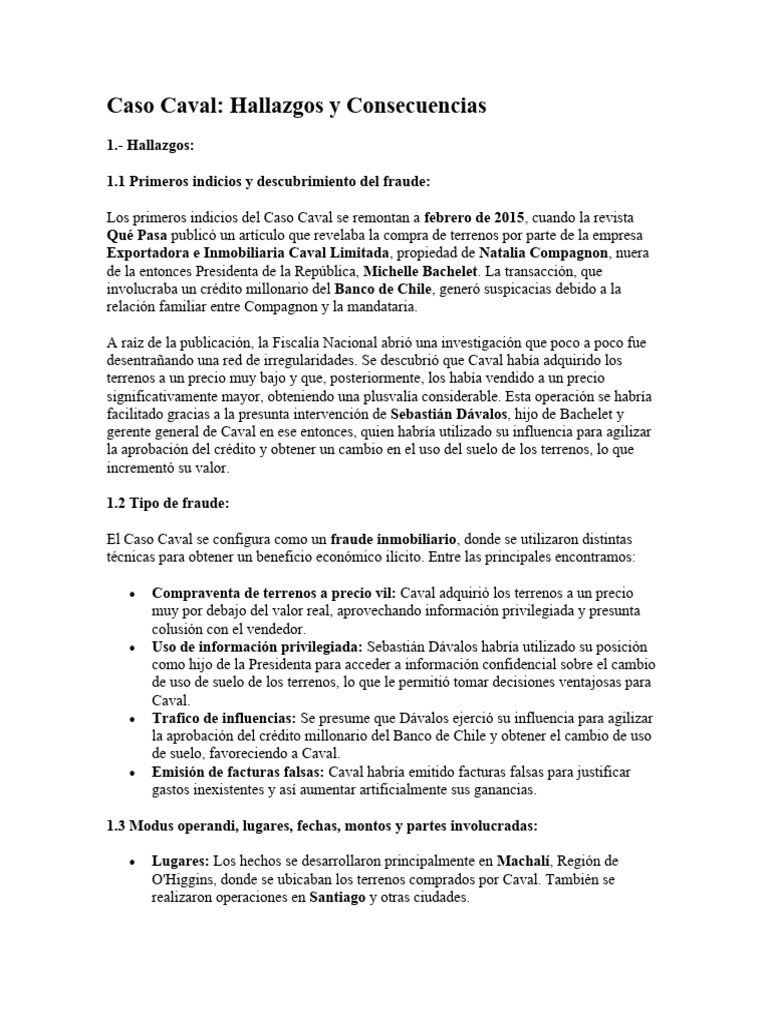 Caso Caval | PDF | Bancos | Economias