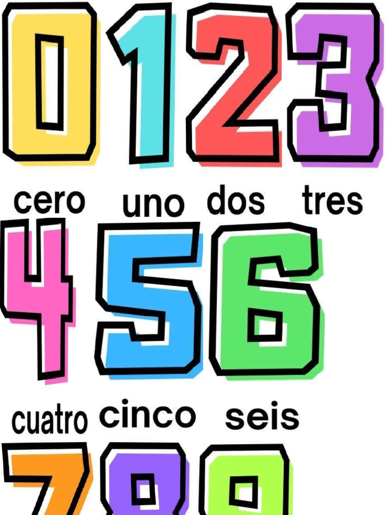 numeros del 0 al 9 | PDF