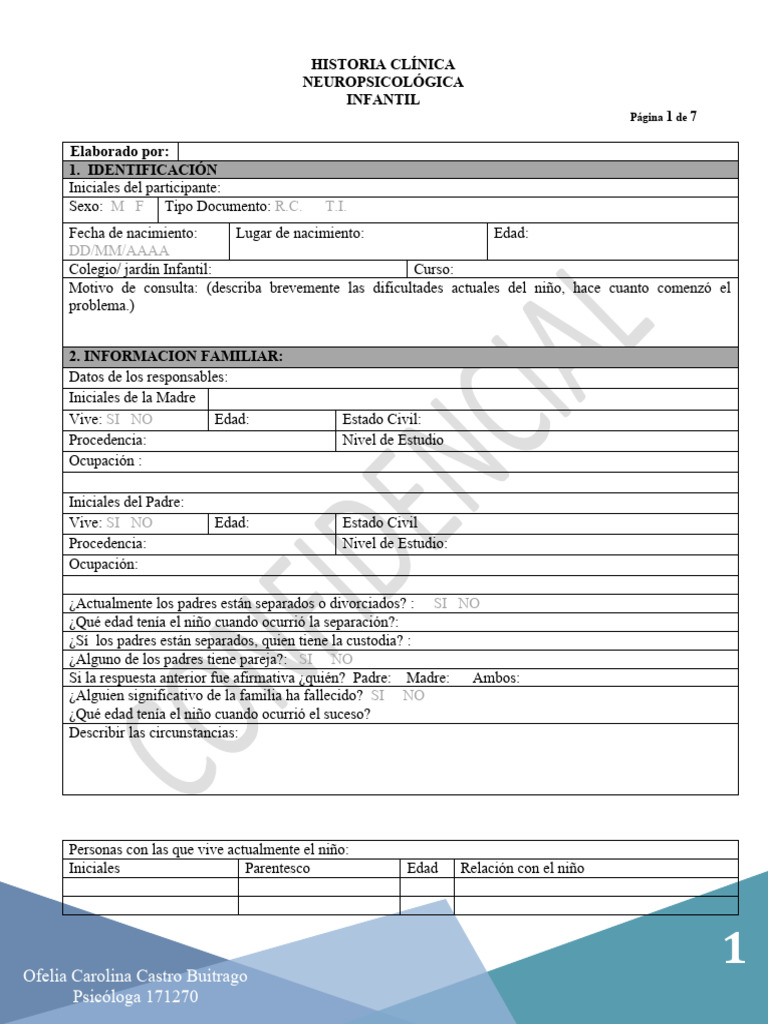 HC Infantil Neuro | PDF | Parto | Lesión cerebral traumática