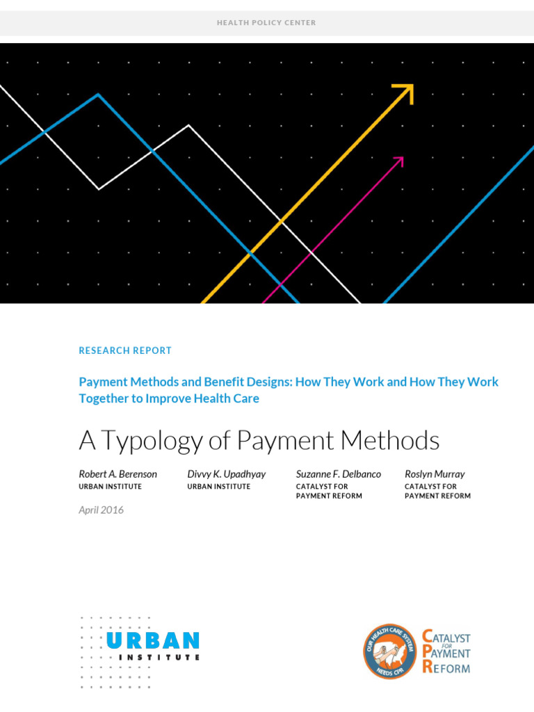 A Typology of Payment Methods | PDF | Fee For Service | Medicare ...