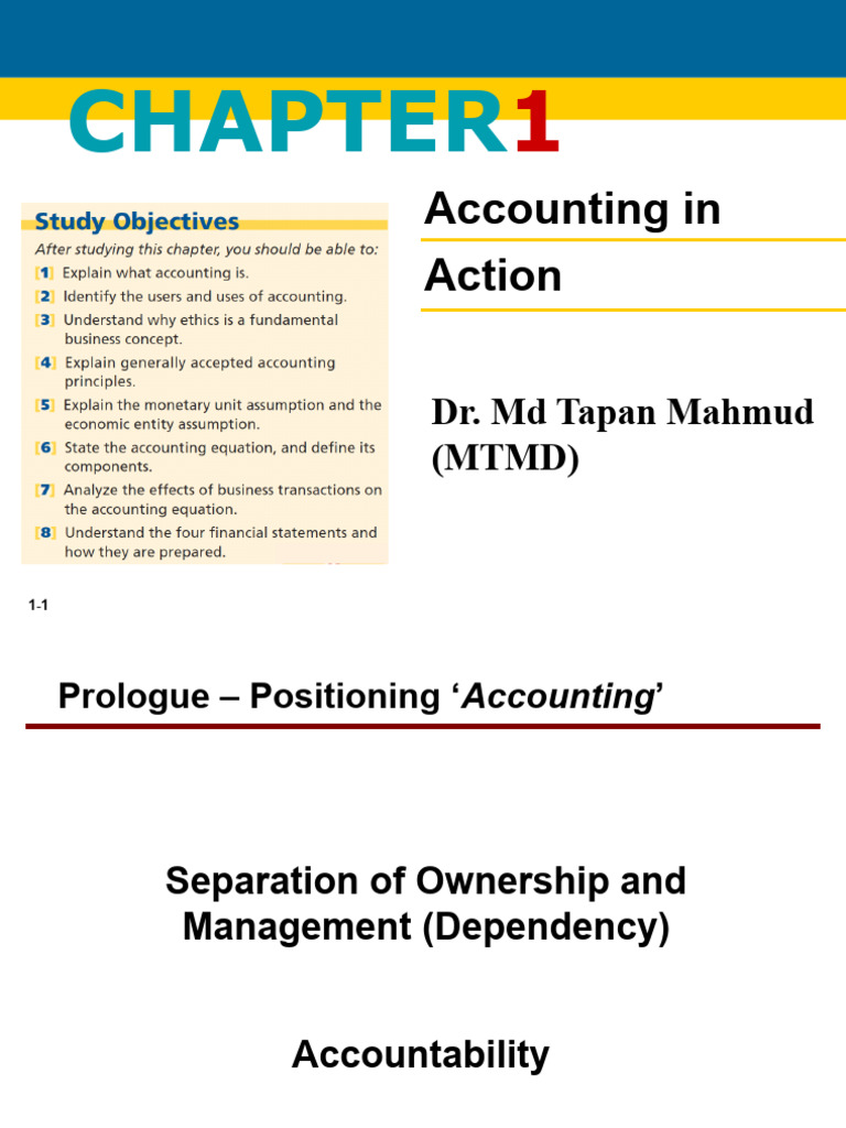 CH 01 Accounting in Action (MTM) | PDF | Generally Accepted Accounting ...