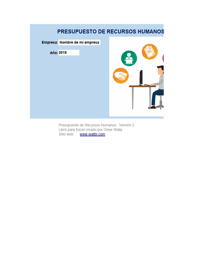 Modelo Ppto RRHH | PDF | Presupuesto | Microsoft Excel