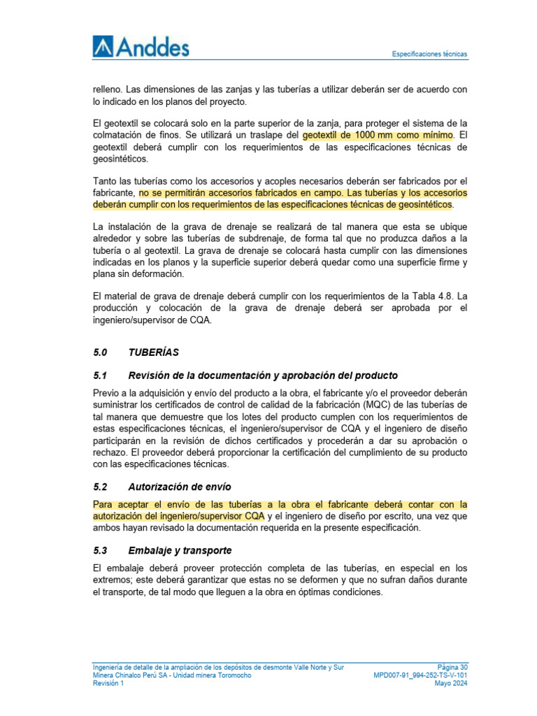 EETT Tuberias | PDF | Tecnología