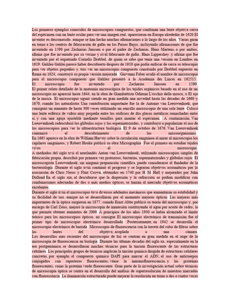 Los Primeros Ejemplos Conocidos de Microscopios Compuestos | PDF ...