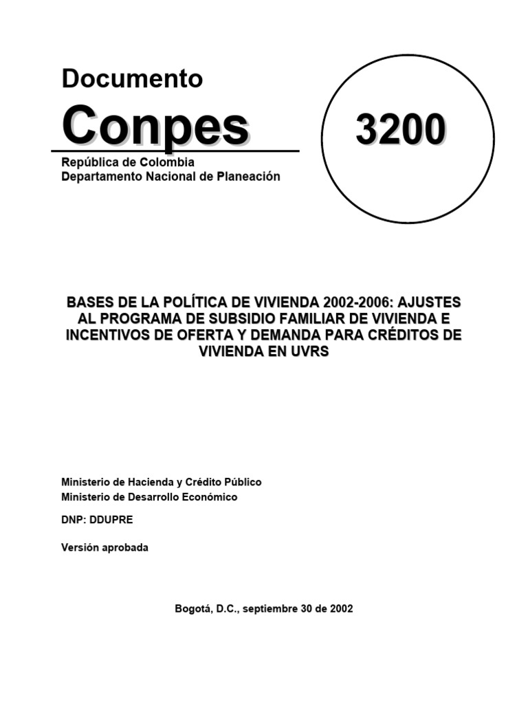 Conpes | PDF | Inflación | Presupuesto