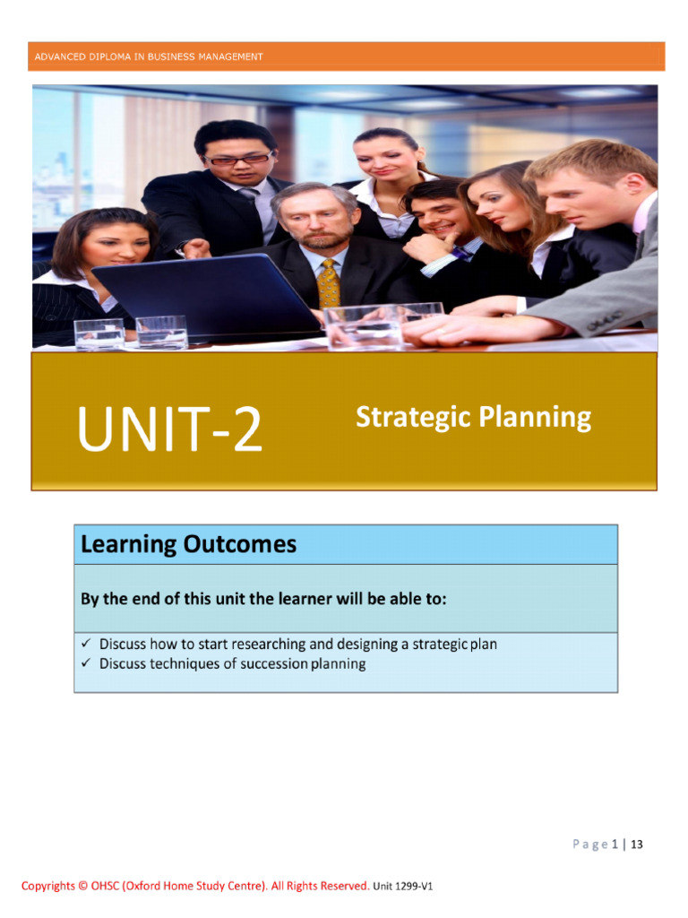 1678719070unit 2 The Organisational View and Strategic Planning | PDF