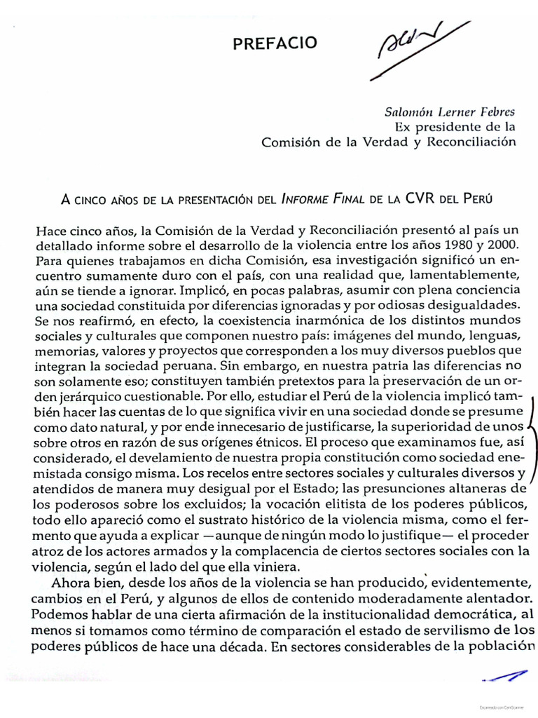 Hatún Willakuy - Prefacio | PDF