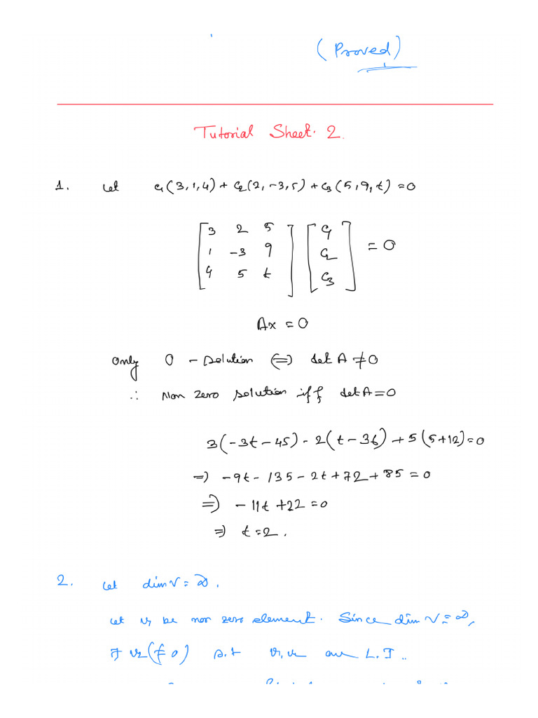 Tutorial 2 Solutions | PDF