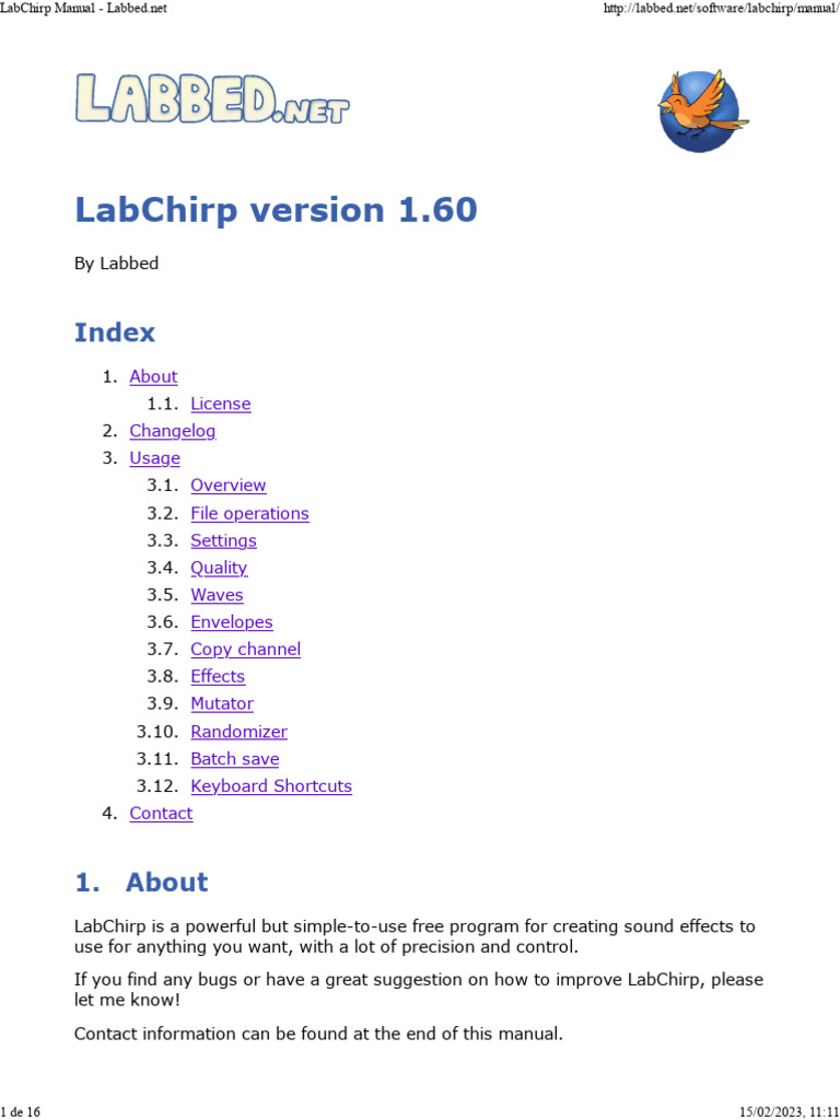 LabChirp Sound Design Guide | PDF | Sound | Waves