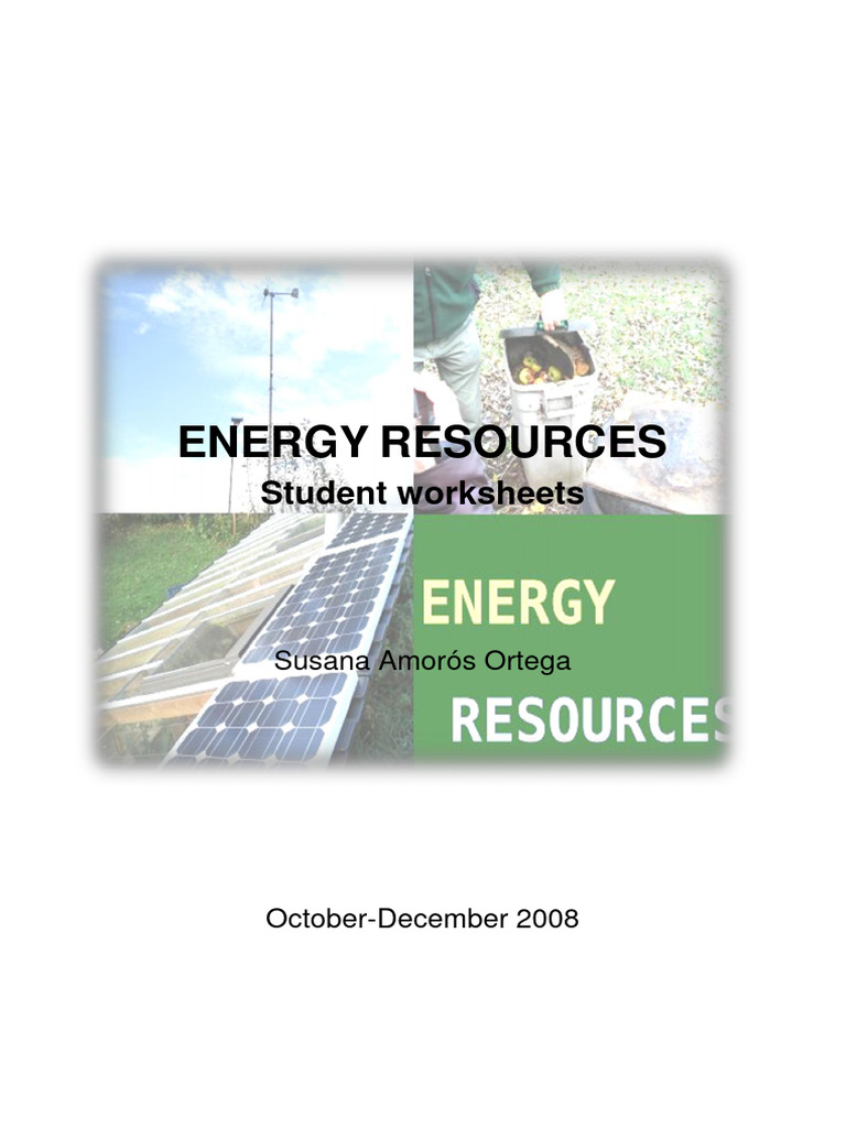 Renewable Energy Worksheet | PDF | Nuclear Power | Power Station