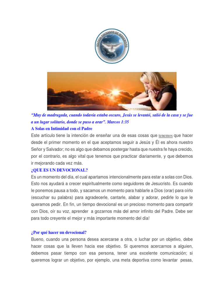 Guia Devocional | PDF | Oración | Dios