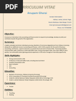 CA Articleship Resume Template | PDF | Cognition | Business