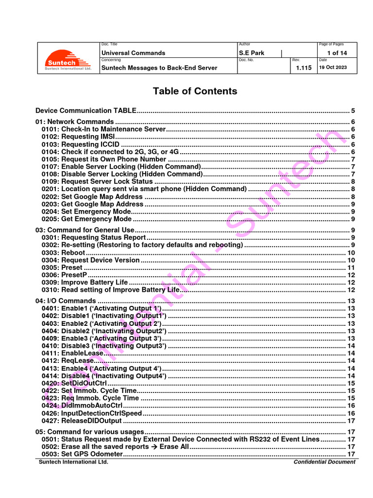 Universal Commands - 1.115 | PDF | Server (Computing) | Computing