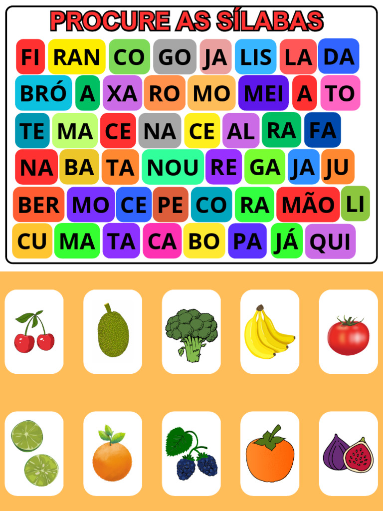 Procure As Sílabas | PDF