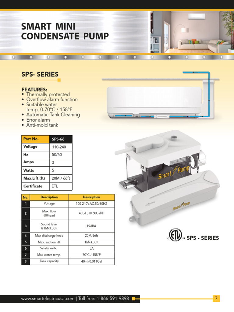 Mini Bomba Smart Electric SPS 66 | PDF | Technology & Engineering