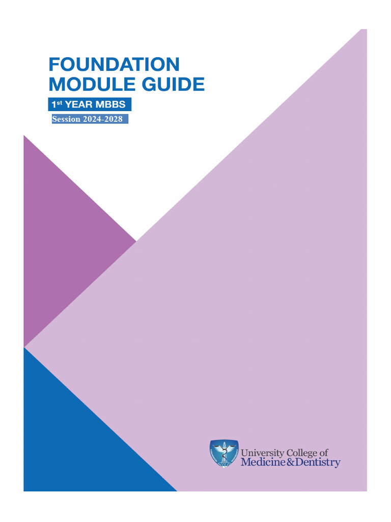 Foundation Module Study Guide 2024 | PDF | Epithelium | Ph