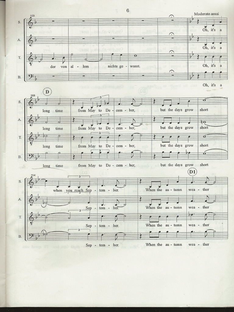 September Song Koor | PDF