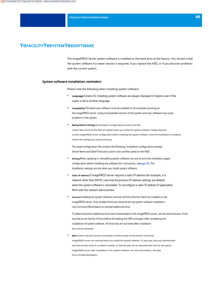 g100 Installation en Es - Es.en | PDF | Installation (Computer Programs ...