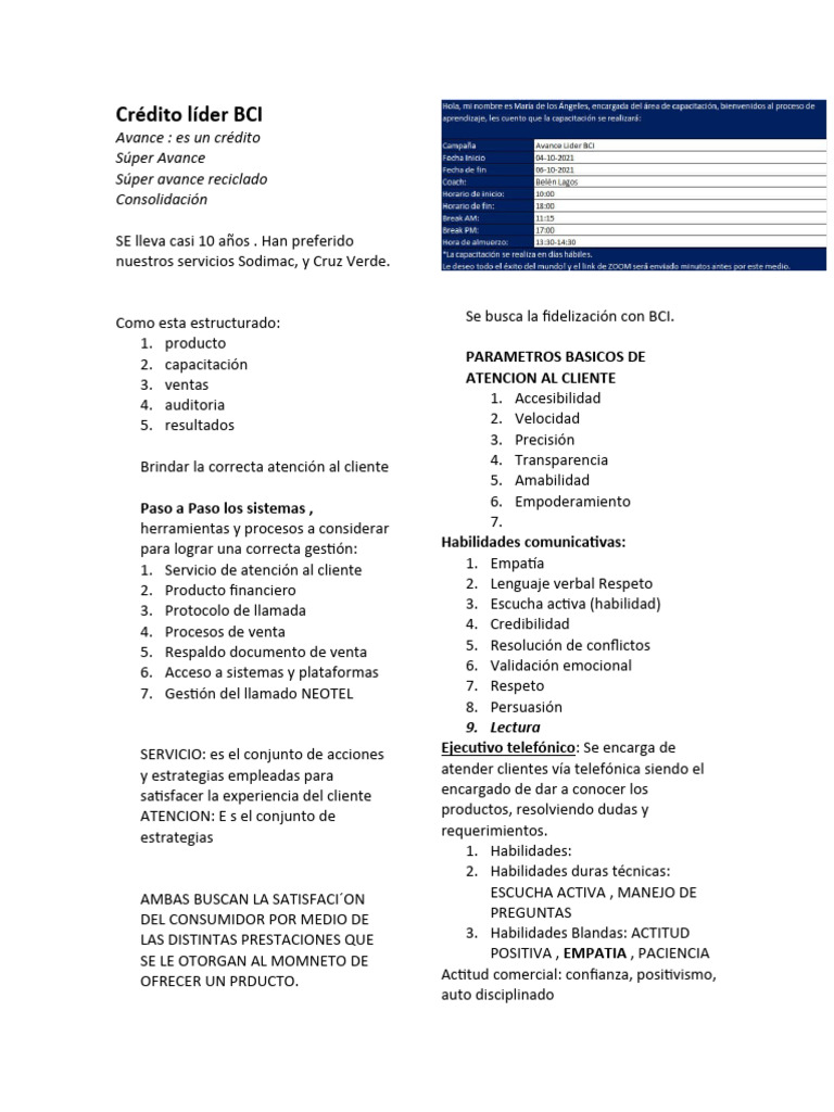 Call Center Bci | PDF | Servicio al Cliente | Tarjeta de crédito