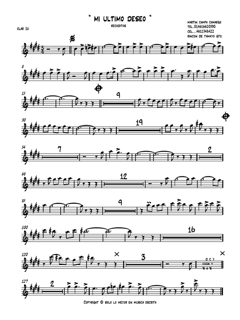 Mi Ultimo Deseo - Banda Los Recoditos | PDF