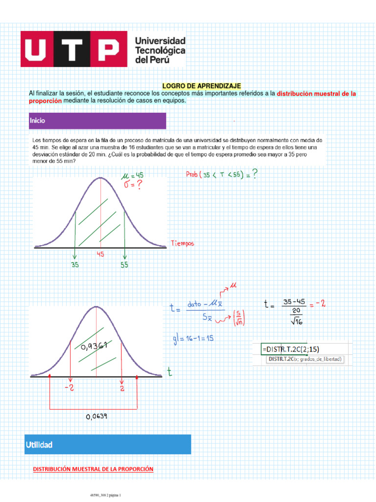 Distribucion Muestral | PDF