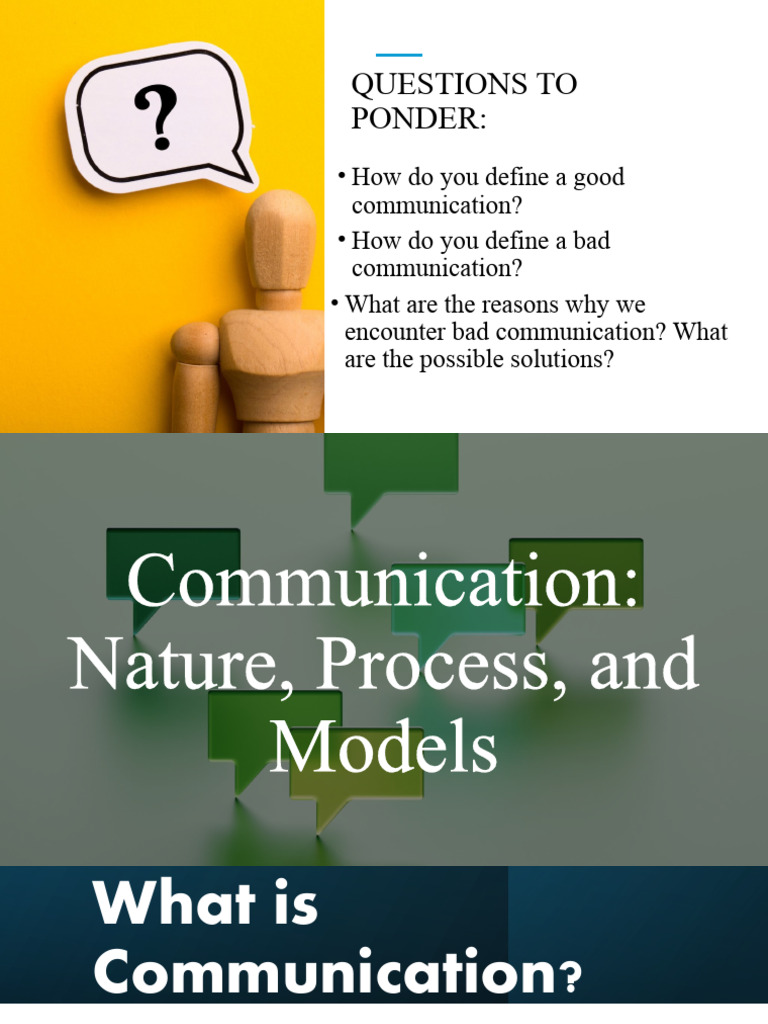 Oral Com Nature and Process of Communication | PDF | Communication | Information