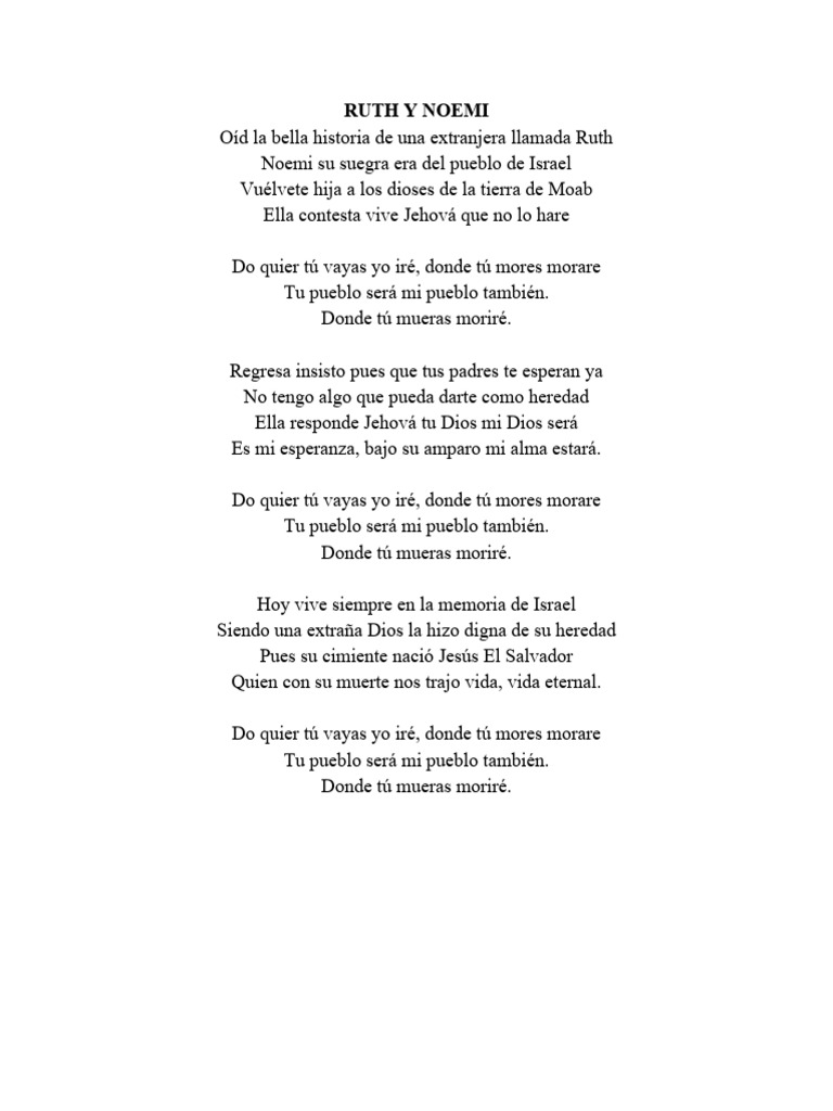 Ruth y Noemi | PDF