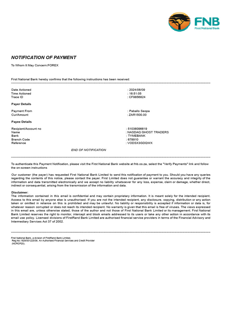 Payment Notification | PDF | Payments