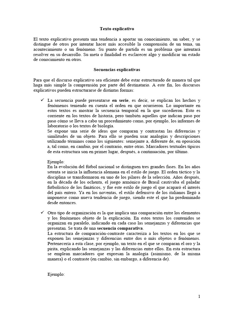 Texto Explicativo | PDF | Palabra | Analogía