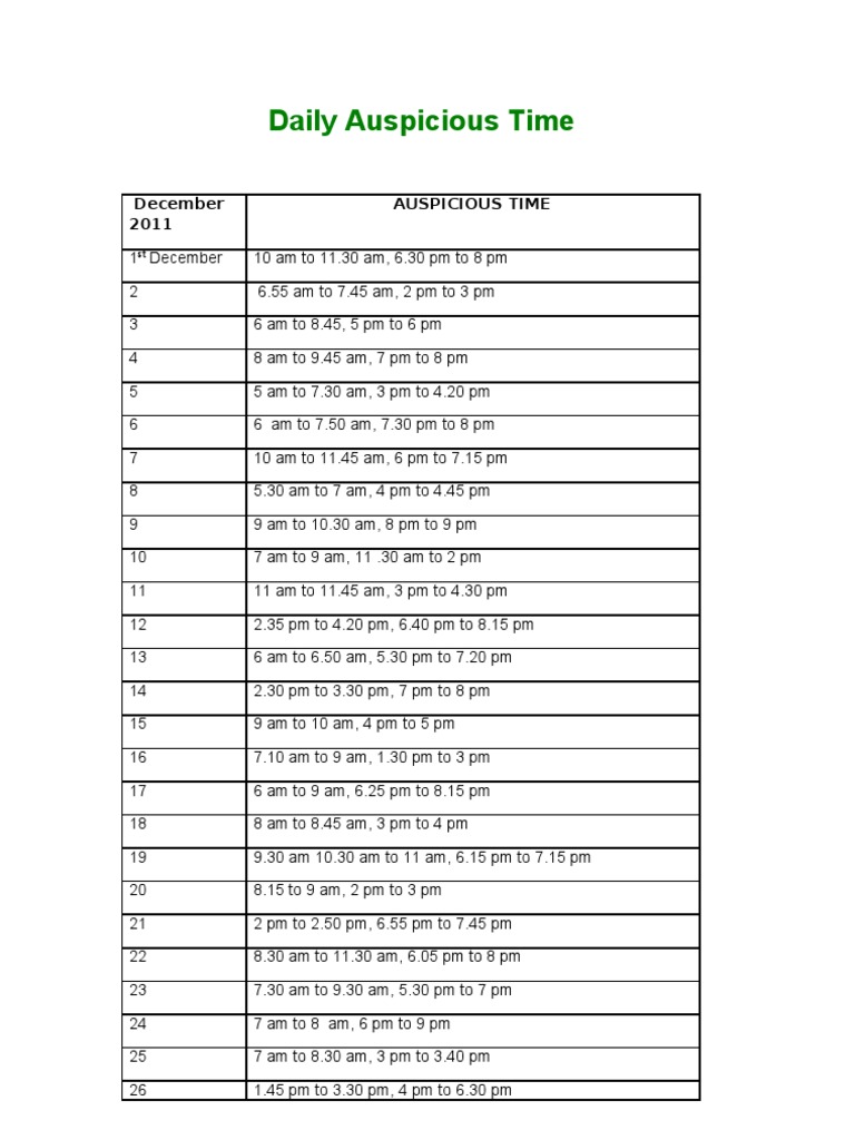 Daily Time | PDF