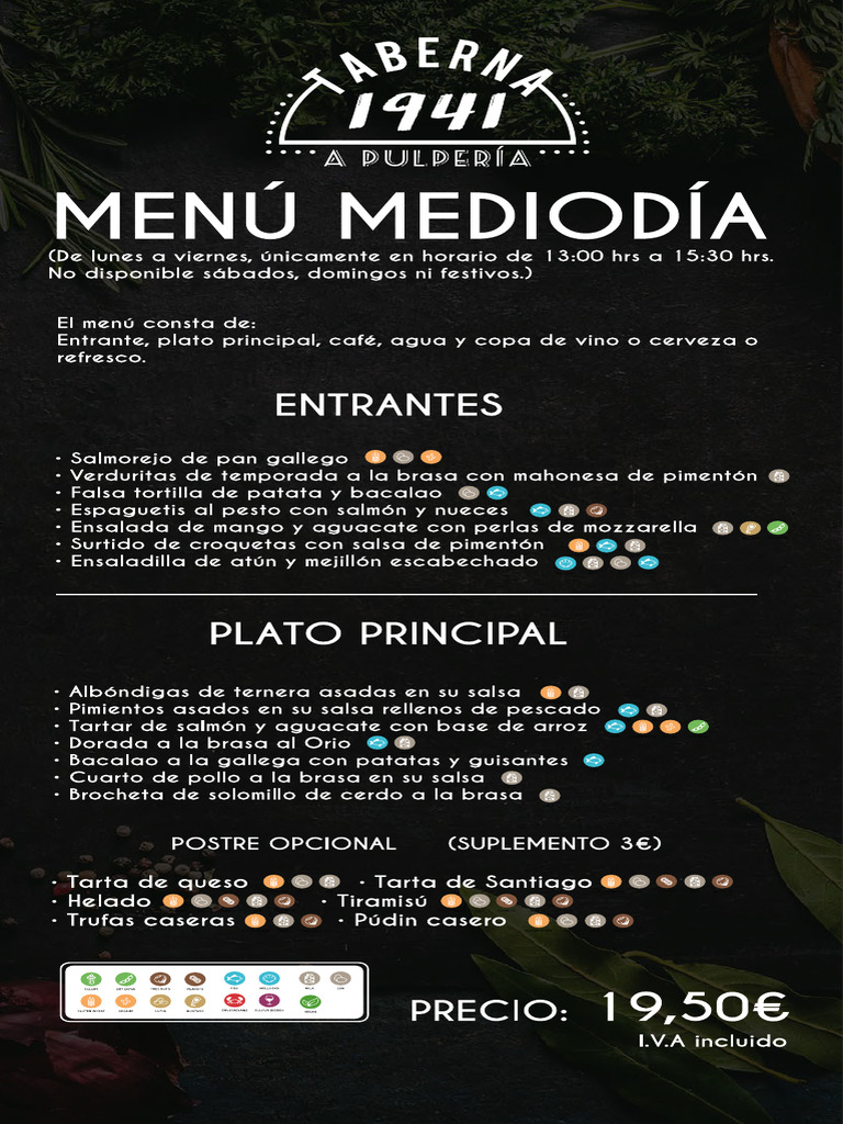 menu taberna 1941 | PDF