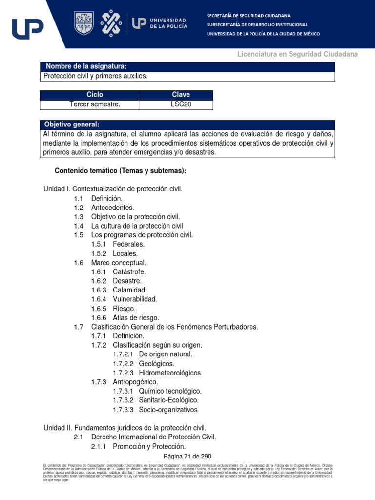 Proteccion Civil y Primeros Auxilios | PDF | Defensa Civil | Primeros ...