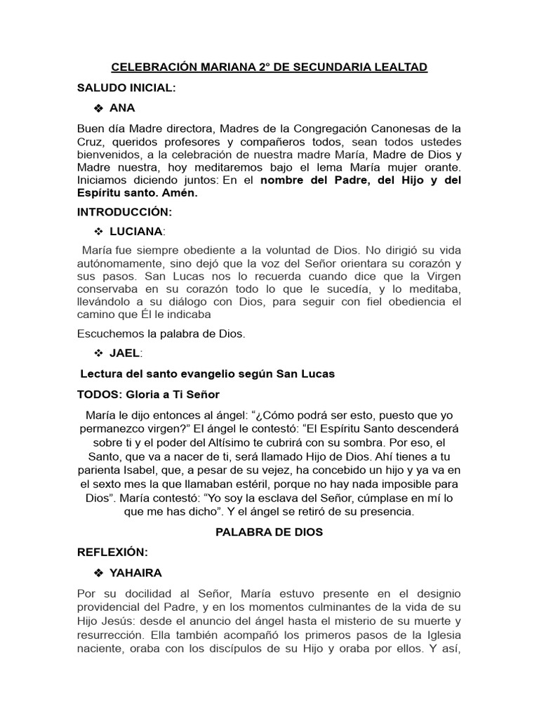 María Mujer Orante | PDF | María, madre de Jesús | Oración