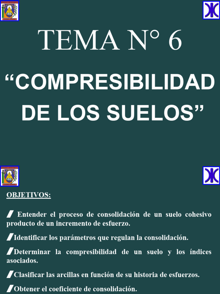 TEMA N° 6. COMPRESIBILIDAD DE LOS SUELOS | PDF | Suelo | Agua