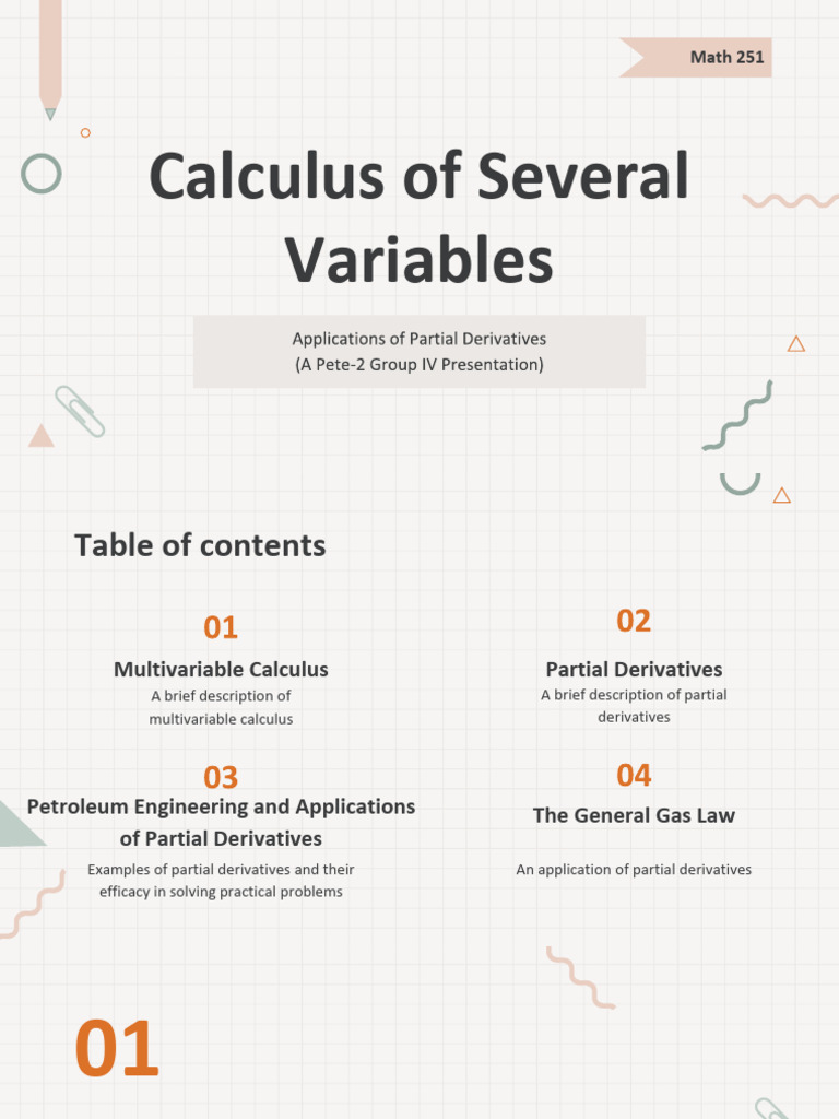 Project | PDF | Multivariable Calculus | Derivative