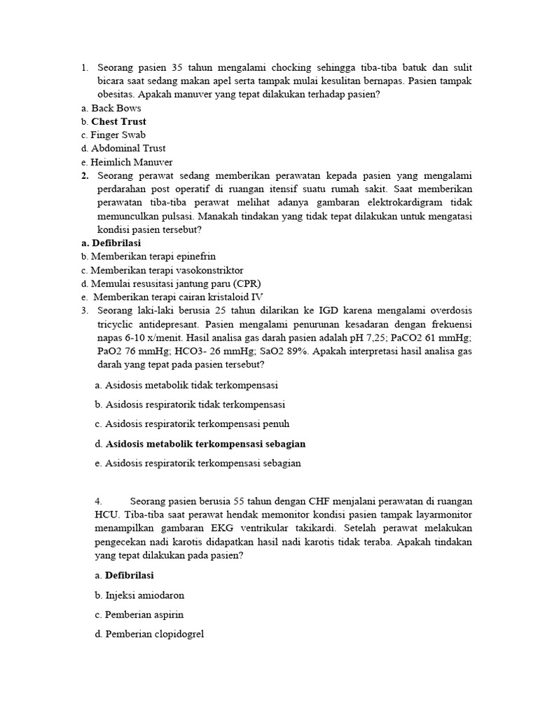 latihan soal persiapan ujian | PDF