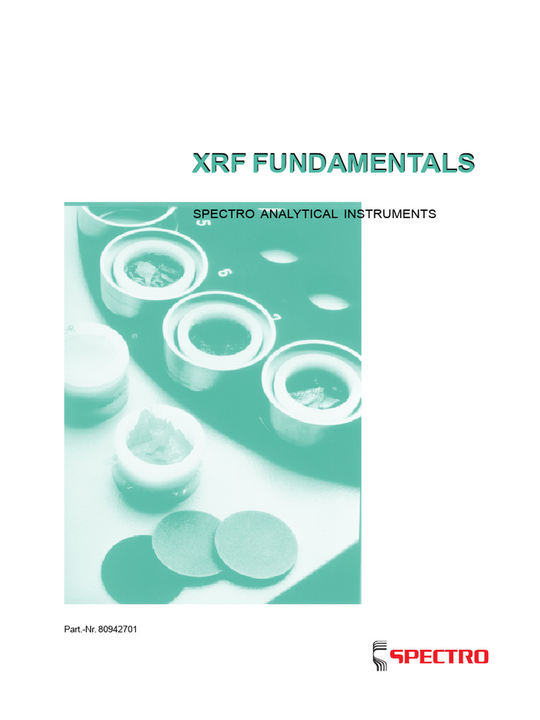 SPECTRO XRF - Fundamentals | PDF | Energy Dispersive X Ray Spectroscopy ...