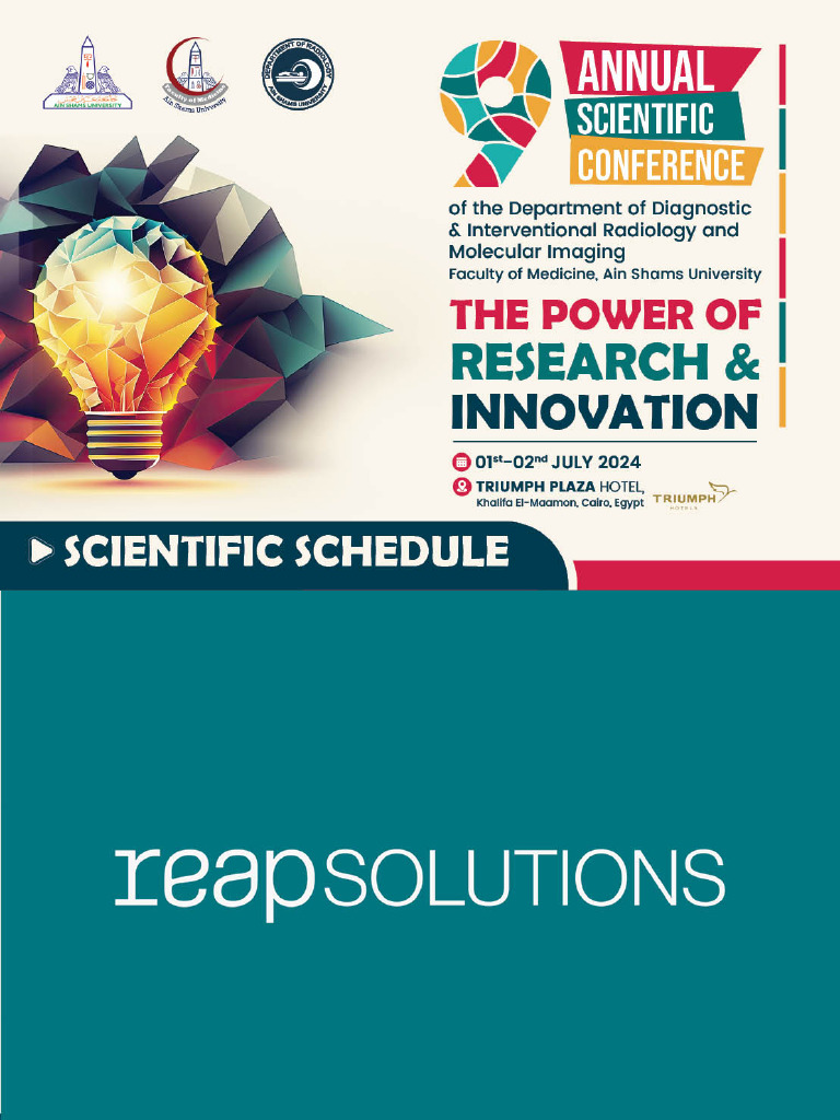 Scientific Schedule | PDF