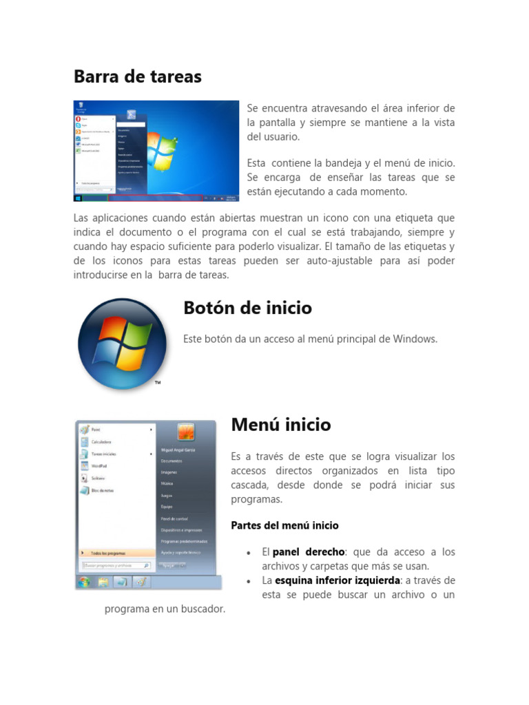 Barra de Tareas | PDF | Interfaces gráficas de usuario | Software del sistema